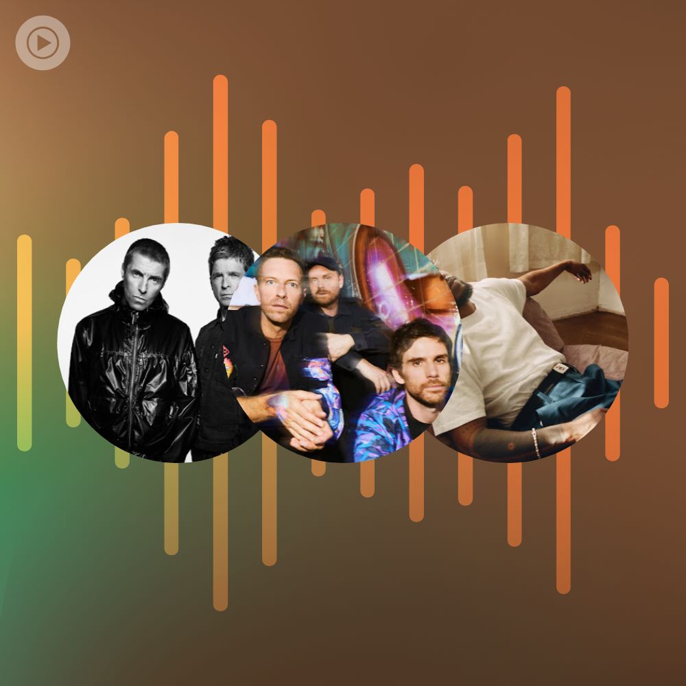 Coldplay, Oasis, Kendrick Lamar, Imagine Dragons, Post Malone, Travis ...