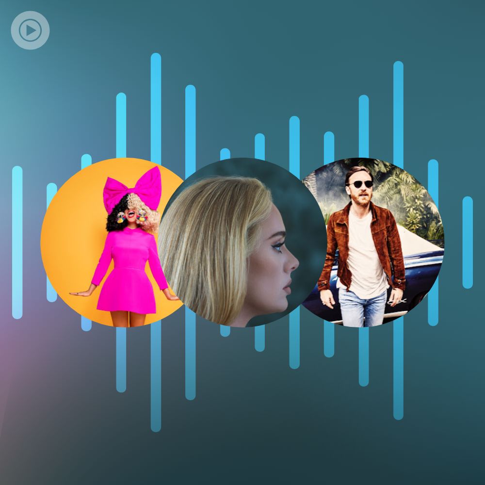 Adele, Sia, David Guetta, Katy Perry, Taylor Swift, Imagine Dragons ...