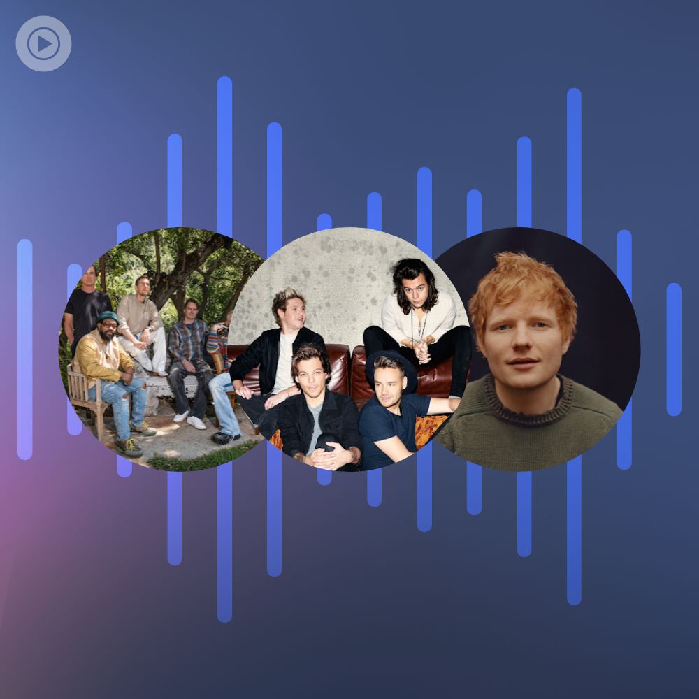 One Direction, Maroon 5, Ed Sheeran, Little Mix, Charlie Puth, Taylor ...