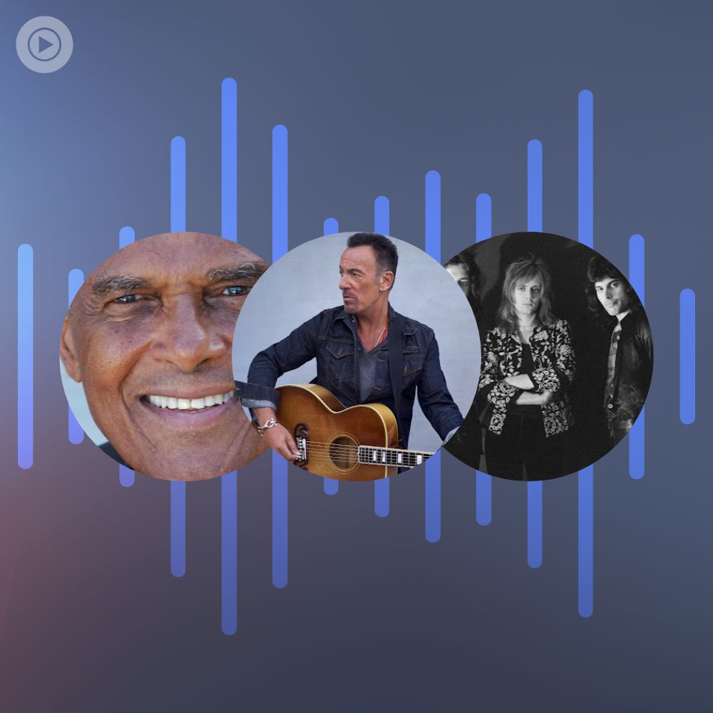Bruce Springsteen, Harry Belafonte, Queen, Celtic Woman, Van Morrison ...