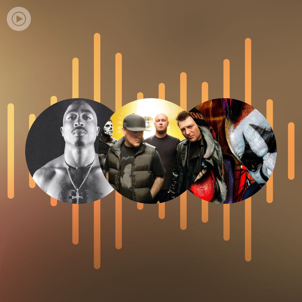 Limp Bizkit, Tupac Shakur, Twiztid, Parkway Drive, Beastie Boys, GZA ...